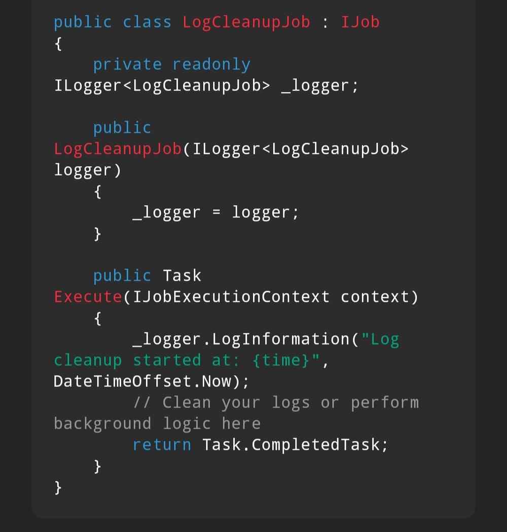 ⏱️ Scheduling Background Tasks with Quartz.NET in .NET 9